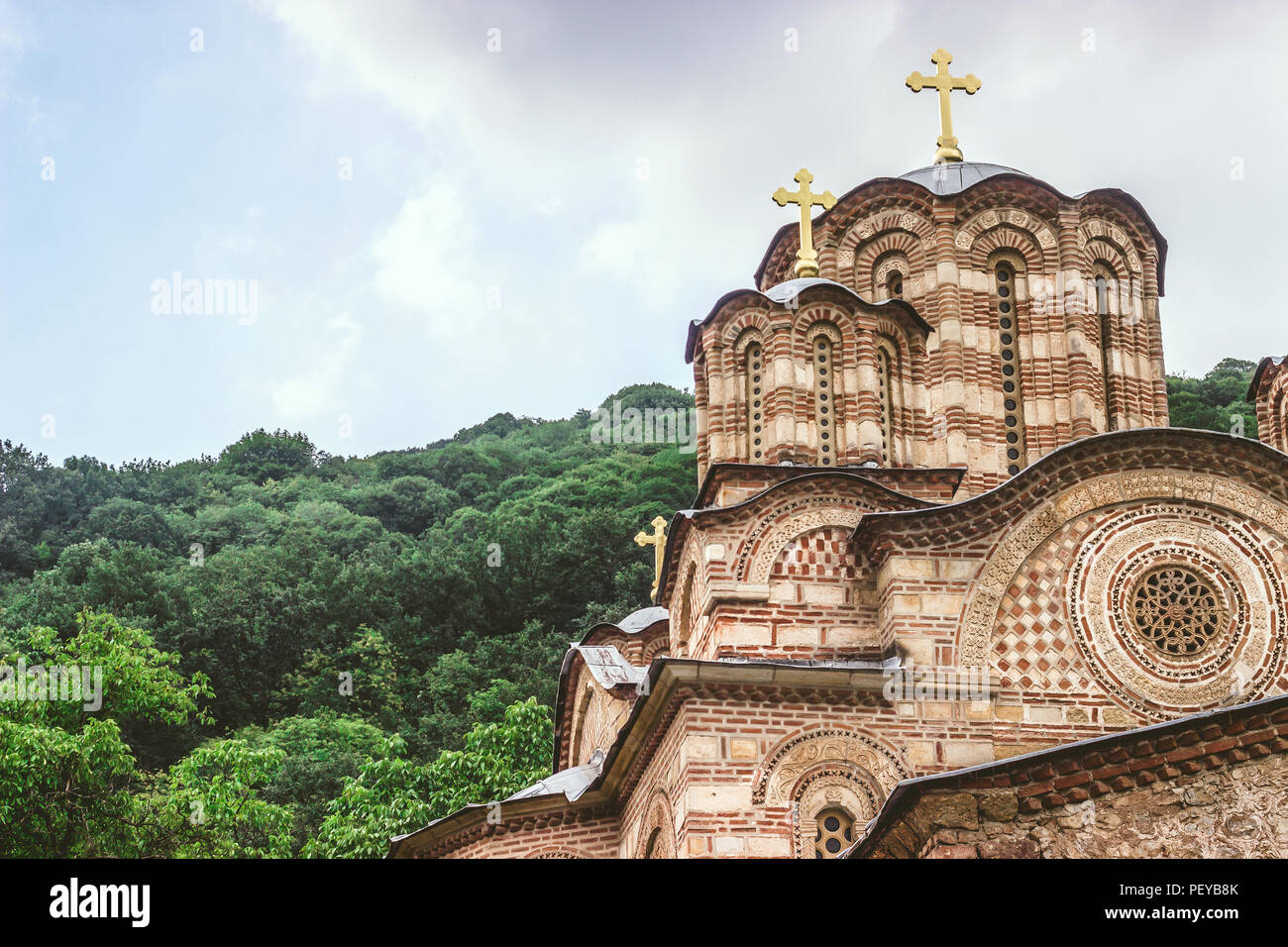 Monastery Ravanica; Ortodox church, endowment of prince Lazar of Serbia ...