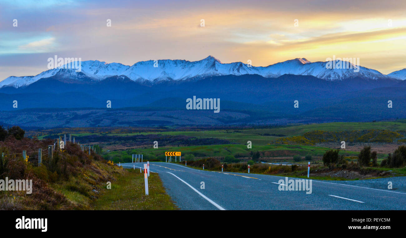 Road 94 Te Anau- Milford Sound - South Island - New Zealand Stock Photo ...