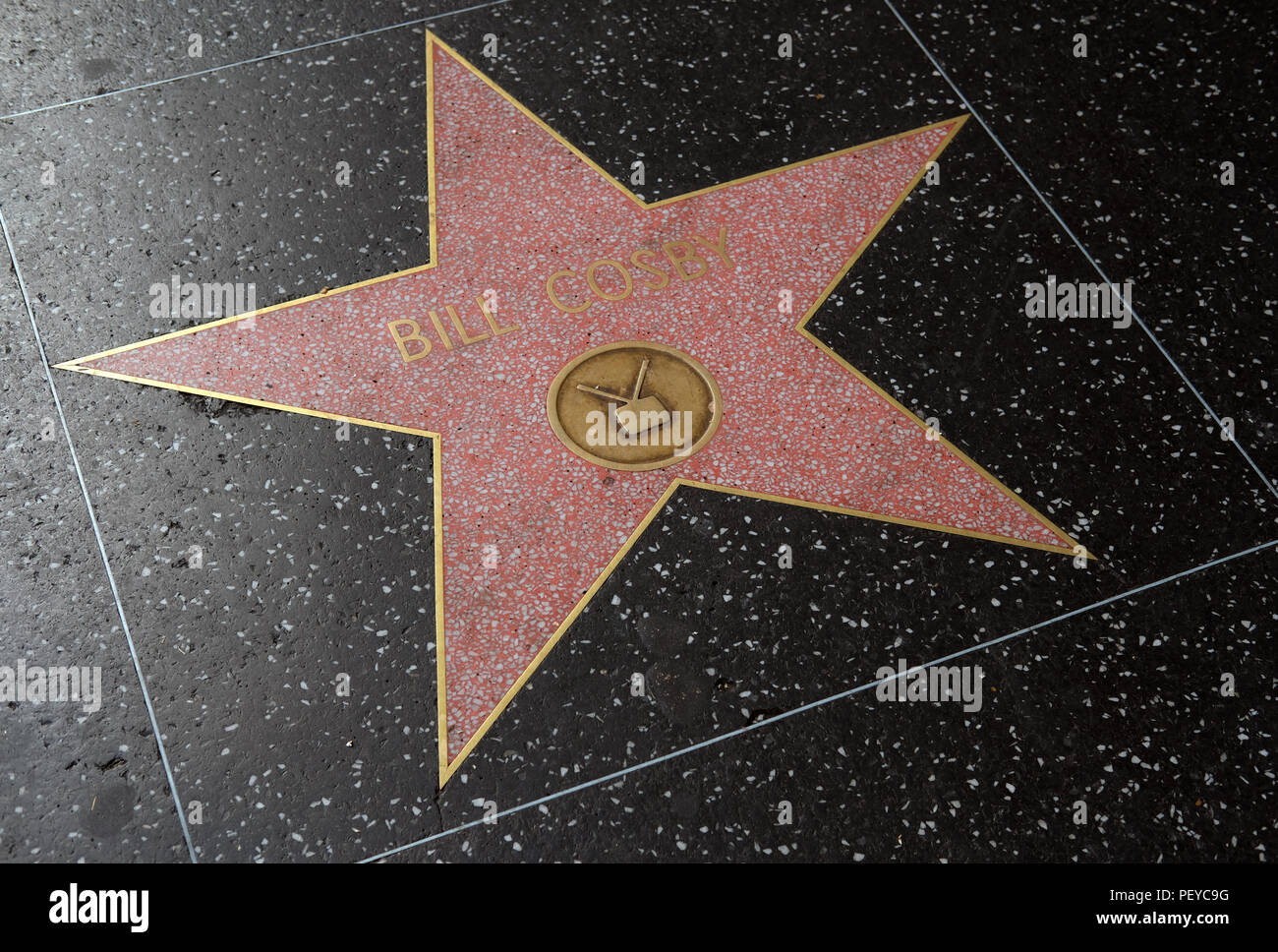 Bill Cosby Star On The Hollywood Walk Of Fame Stock Photo - Alamy