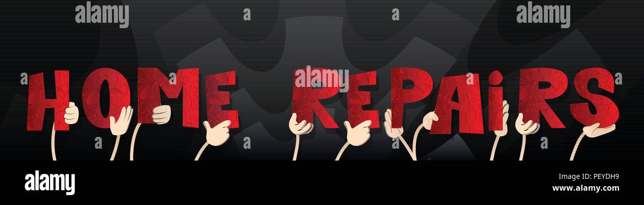 Diverse hands holding letters of the alphabet created the word Home ...