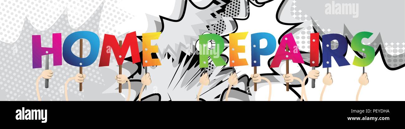 Diverse hands holding letters of the alphabet created the word Home ...