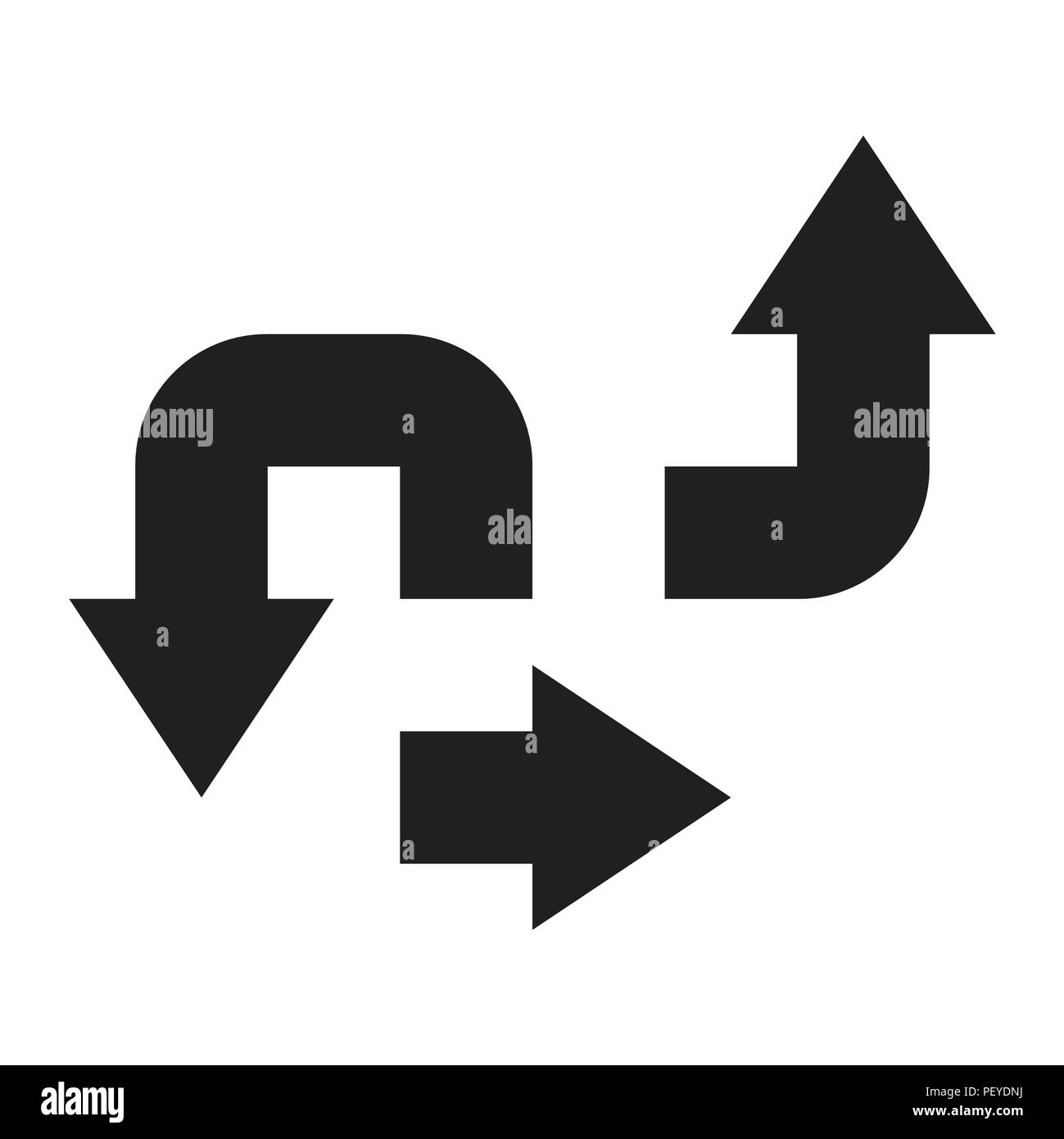 Base arrow set icon symbol black white silhouette. Vector illustration ...