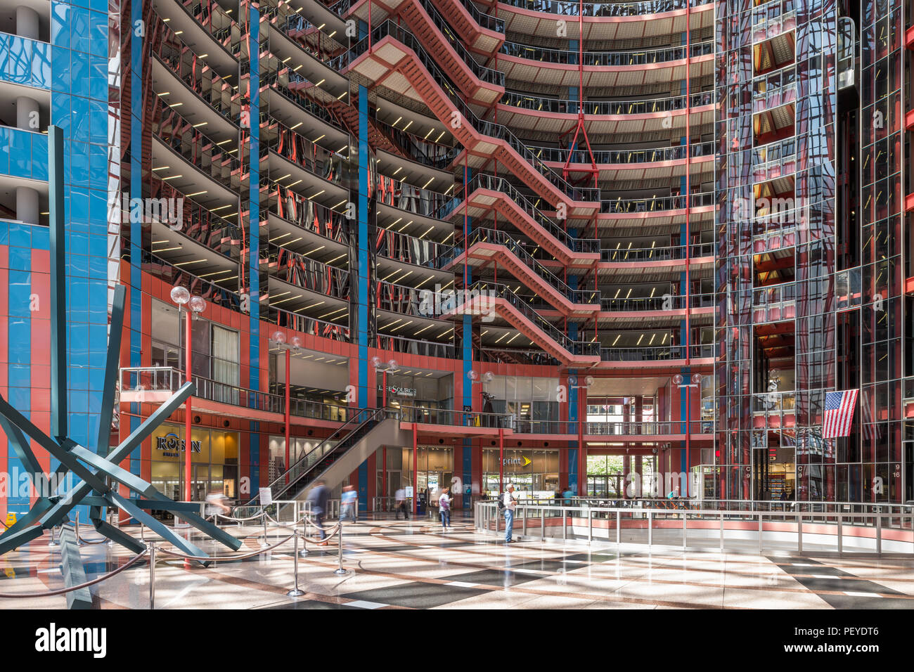 Interior atrium of the James R. Thompson Center - State of Illinois ...
