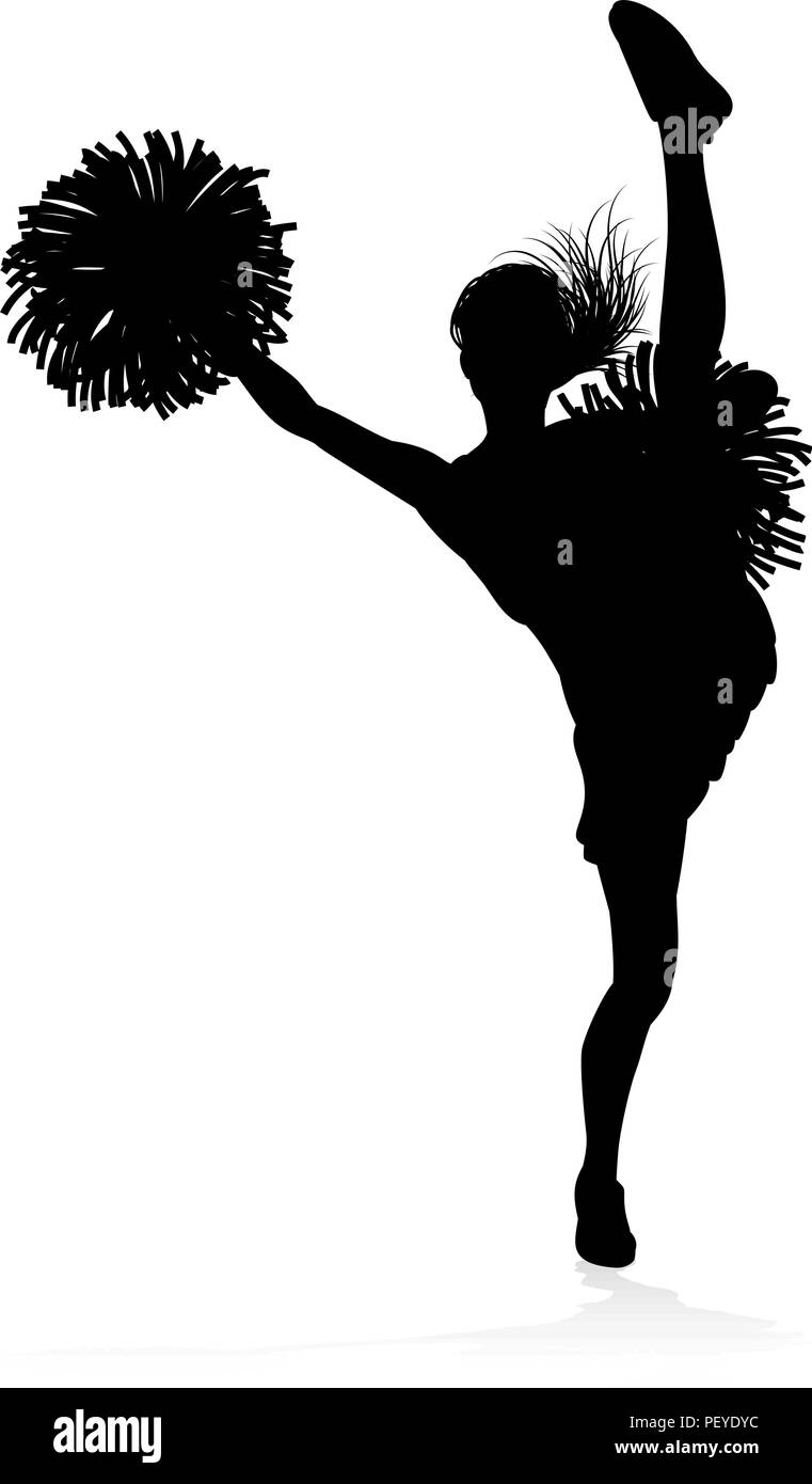 High school cheerleaders cheer team Cut Out Stock Images & Pictures - Alamy