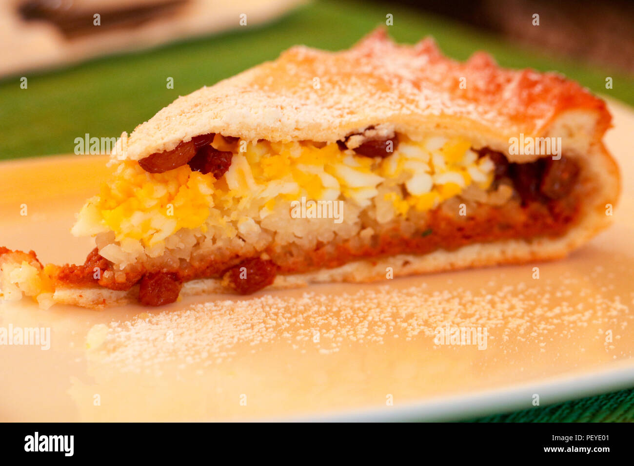 Tatarian Cake with rice and cheese Stock Photo - Alamy