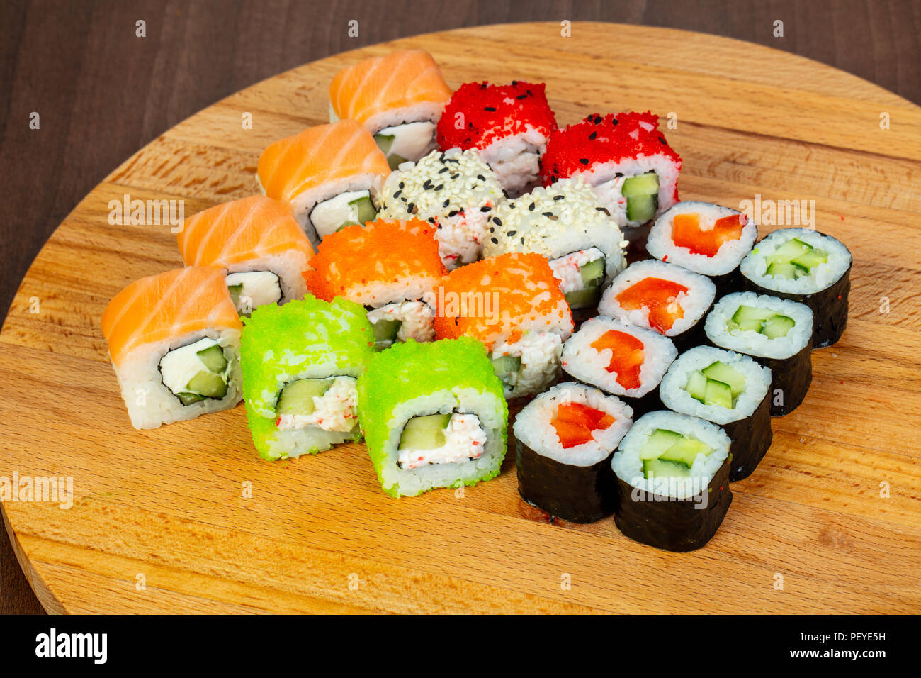 Japan sushi and roll set Stock Photo - Alamy