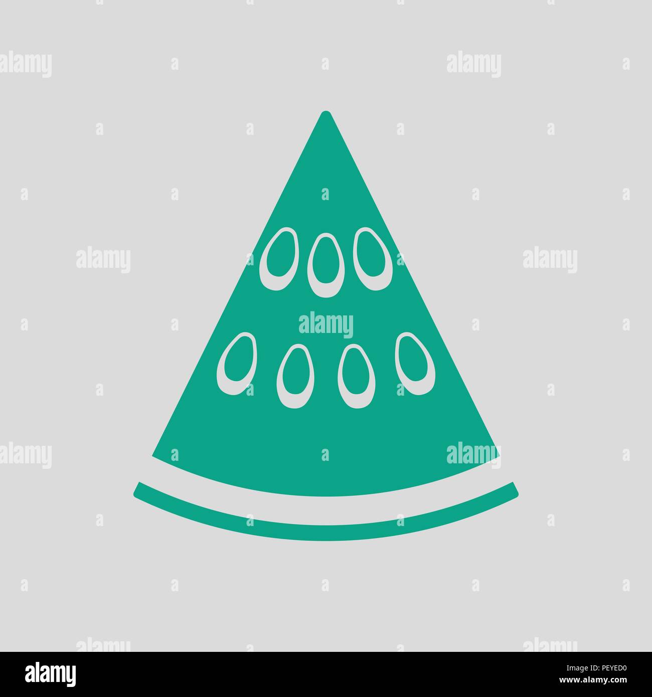 Icon of Watermelon. Gray background with green. Vector illustration ...