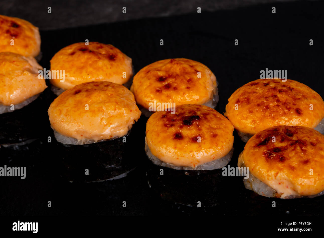 Japanese baked roll with rice Stock Photo - Alamy