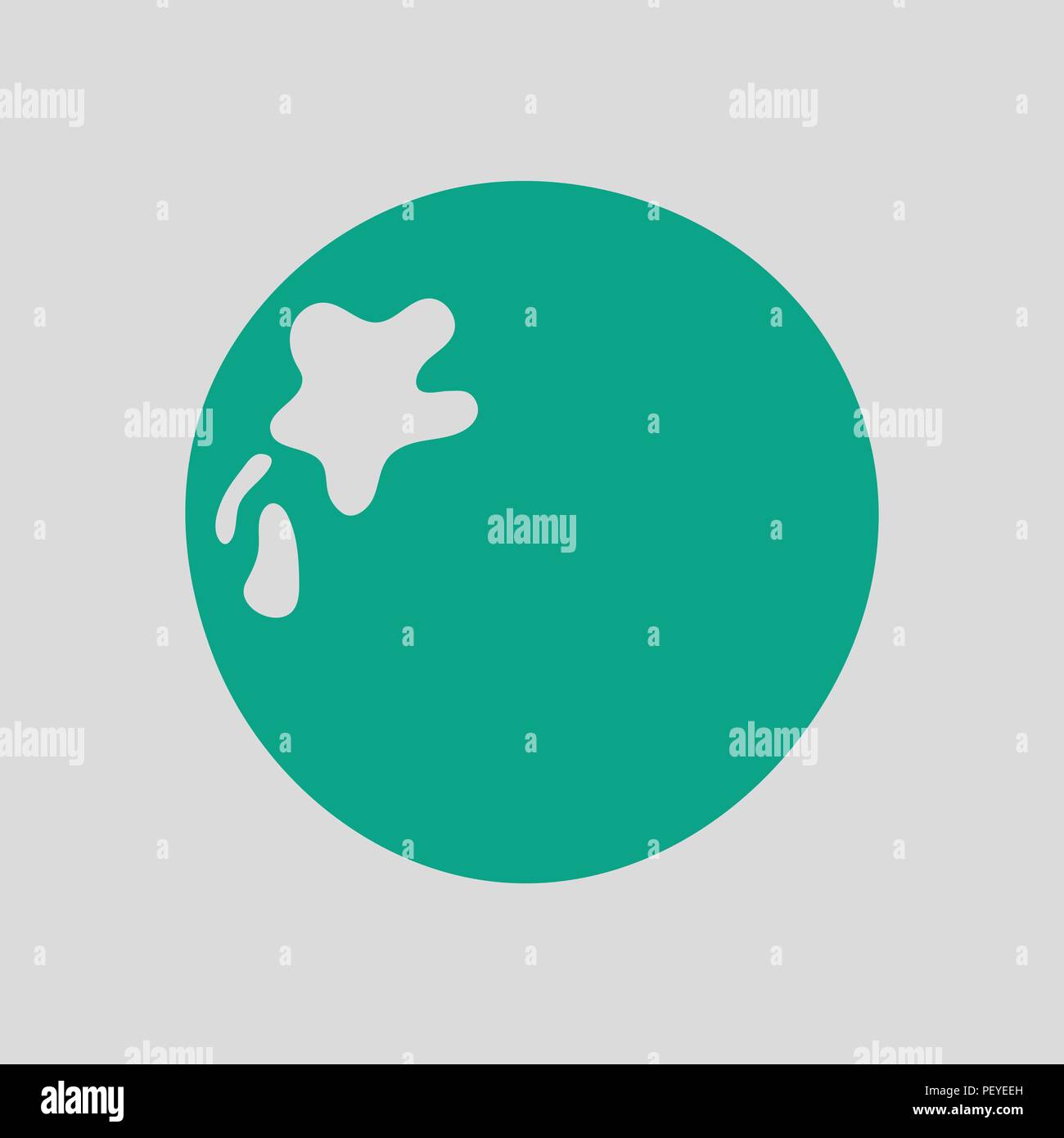 Icon of Blueberry. Gray background with green. Vector illustration ...