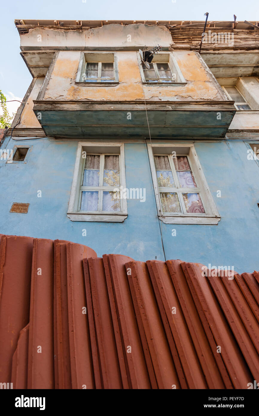 Traditional Turkish house under restoration and renovation works in ...