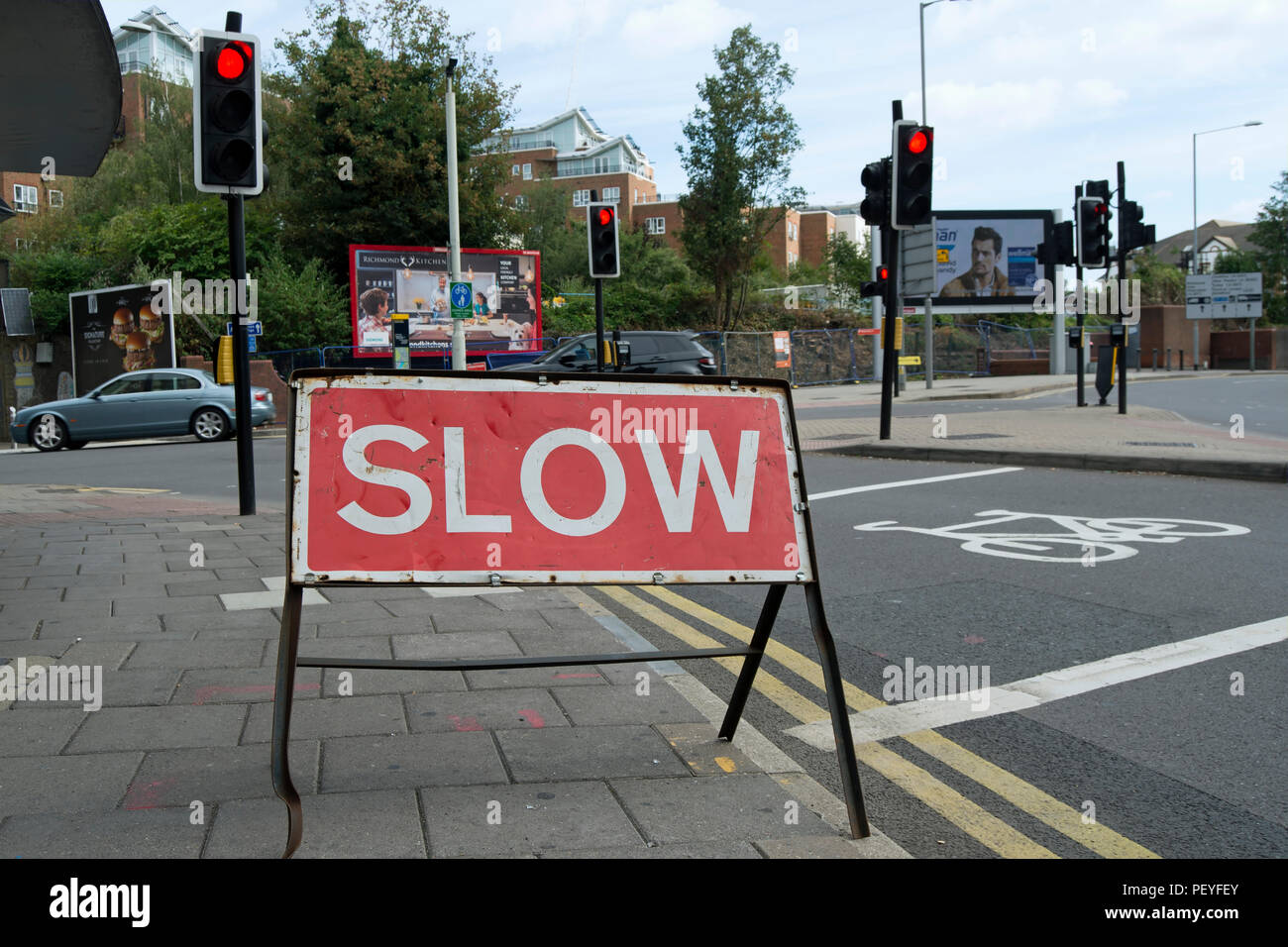 Junction Road Sign Uk Stock Photos & Junction Road Sign Uk Stock Images ...