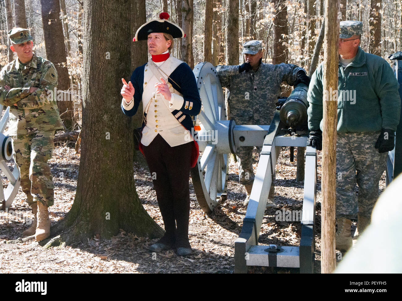 Cristopher Ruff, the Curator of the Army Reserve Museum shown wearing a ...