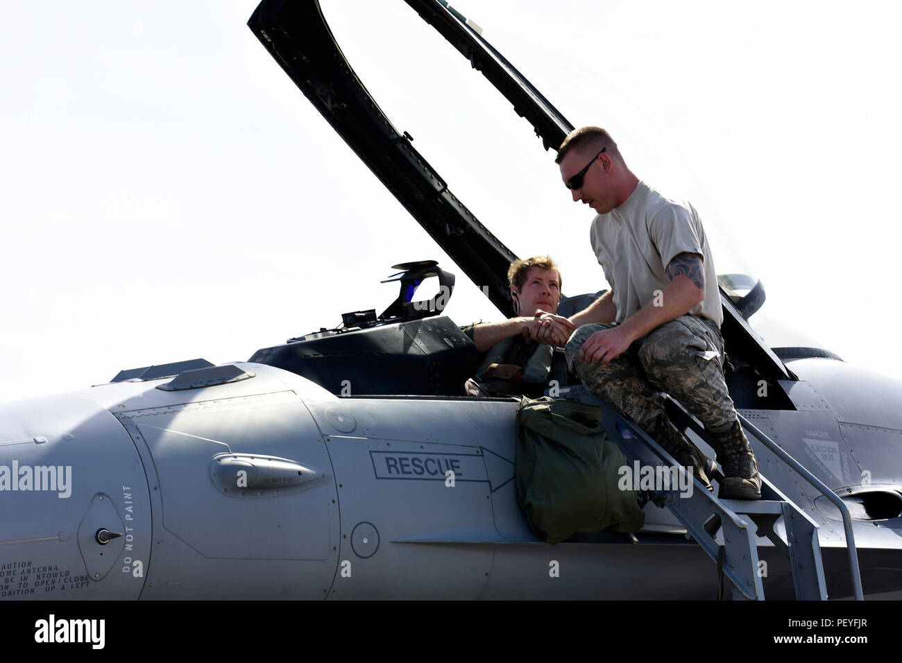 U.S. Air Force Capt. Phil Messer, a pilot assigned to the 112th ...