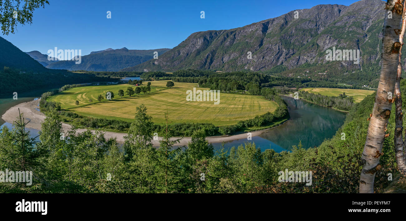 Scenic norwegian river landscape hi-res stock photography and images ...