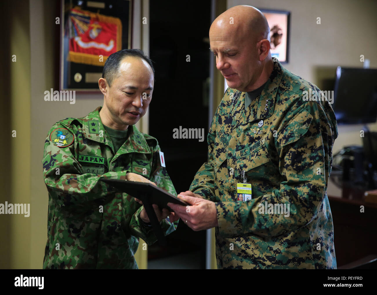 U.S. Marine Corps Lt. Gen. David H. Berger, commanding general, I ...