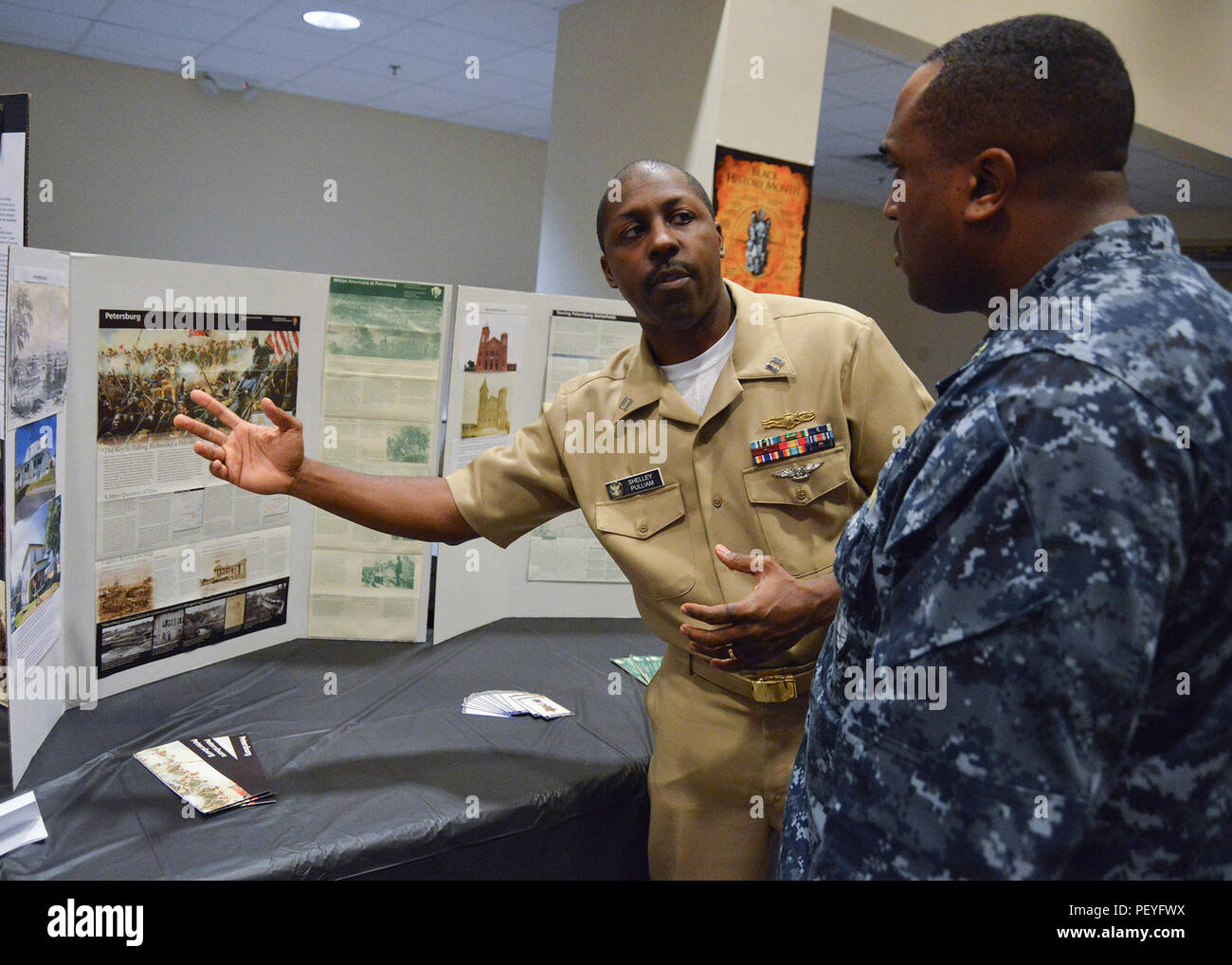 Lt. Shelley Pulliam from Naval Information Forces (NAVIFOR) speaks ...