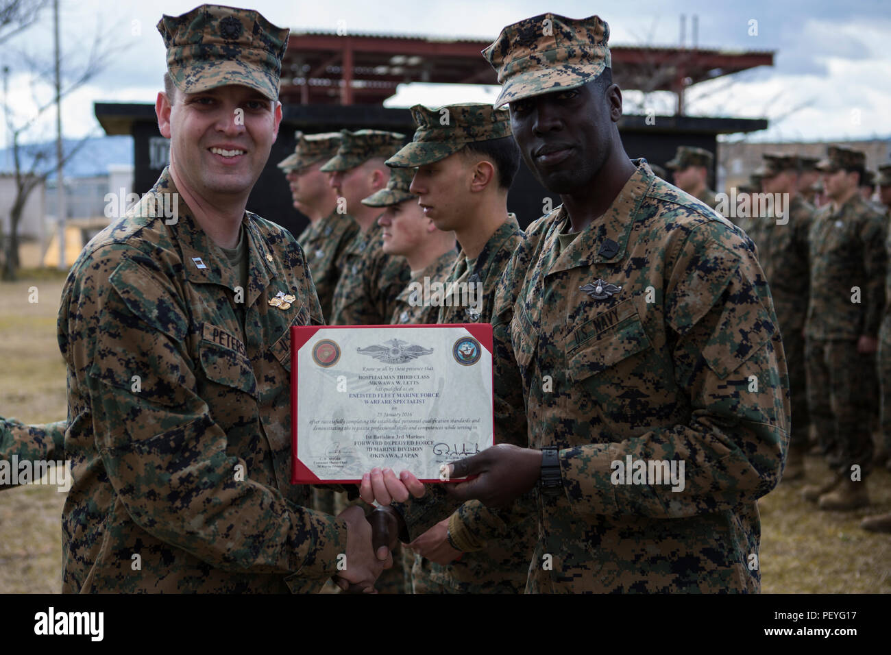 Fleet marine force enlisted warfare specialist hi-res stock photography ...