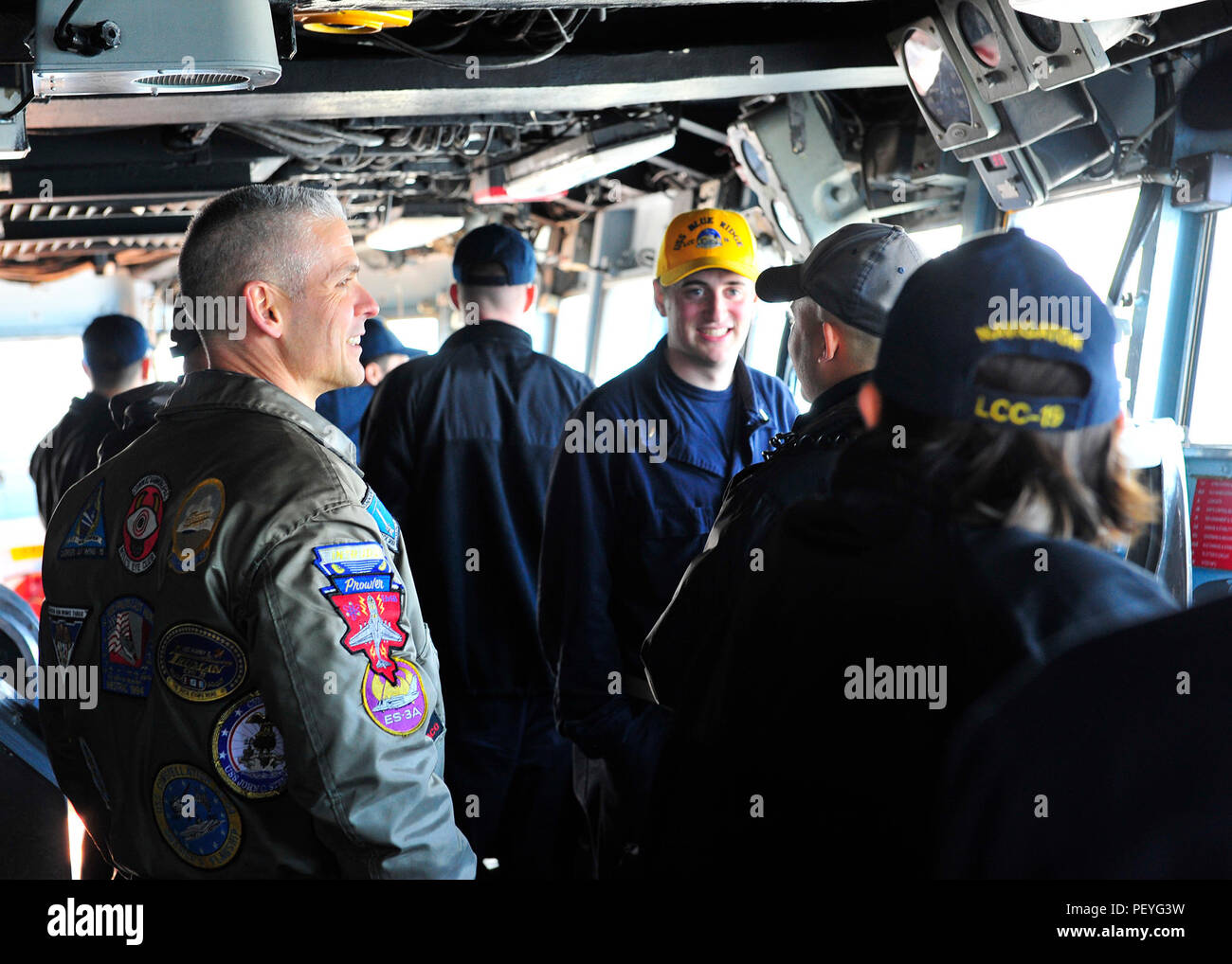 160218-N-KG618-025 YOKOSUKA HARBOR, Japan (Feb.18, 2016) - Capt. Kyle P ...