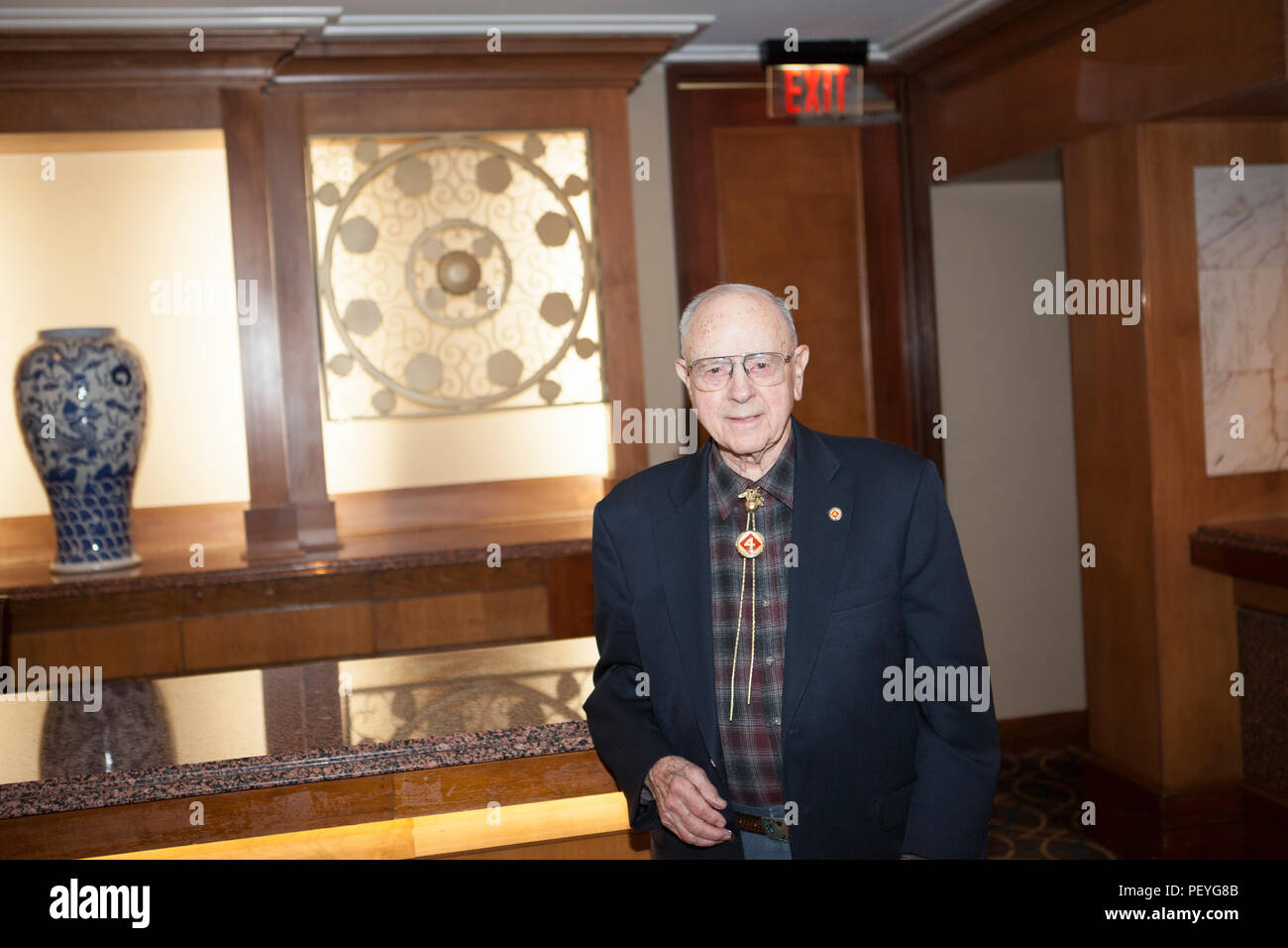 Jack Colby, a Marine veteran, poses for a photo at the Iwo Jima ...