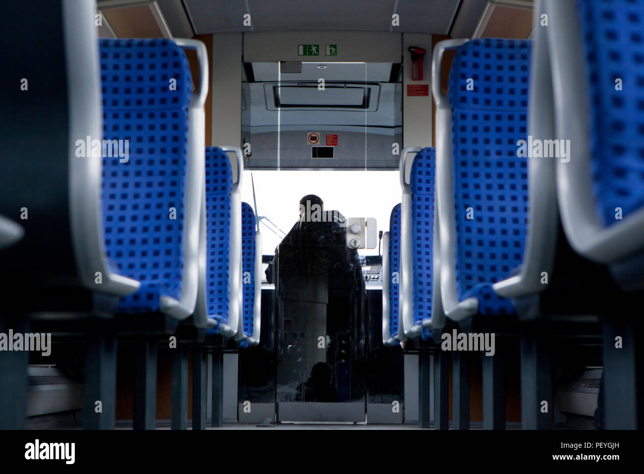 German train interior seats hi-res stock photography and images - Alamy