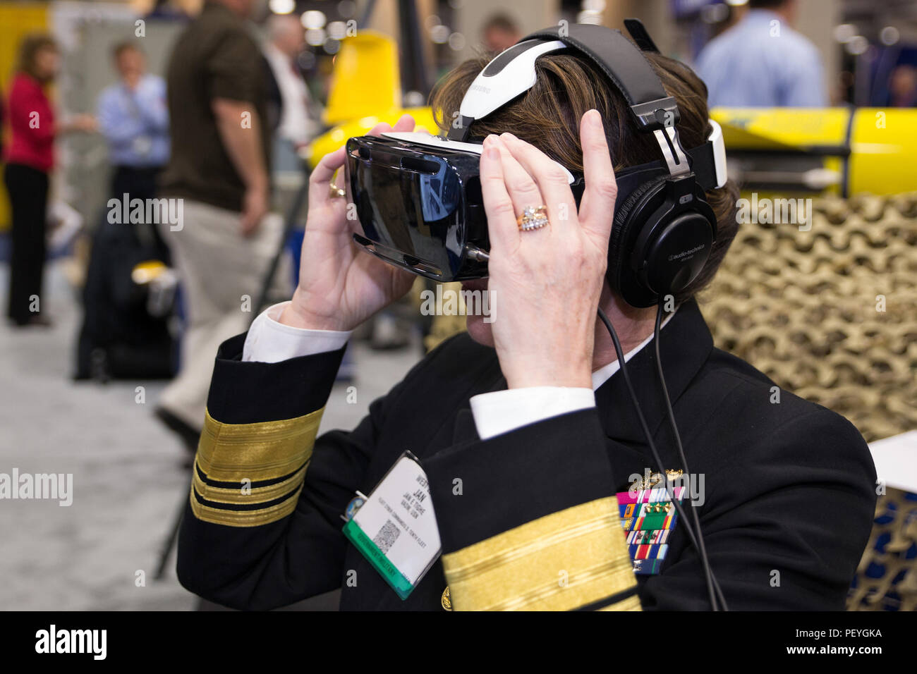 Commander of space and naval warfare system command spawar hi-res stock ...