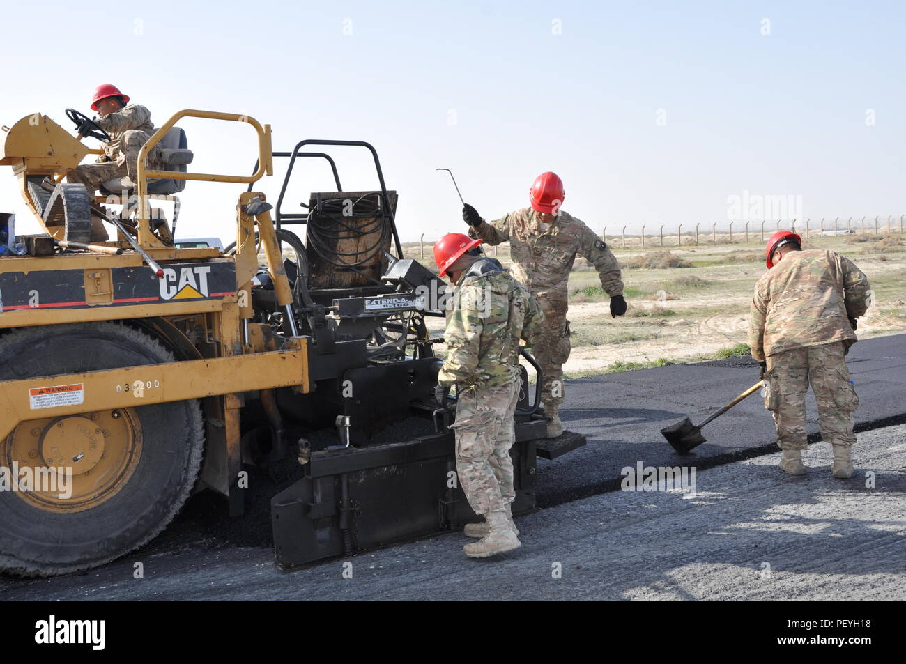 Members of the 557th Expeditionary Civil Engineers Group, Red Horse ...