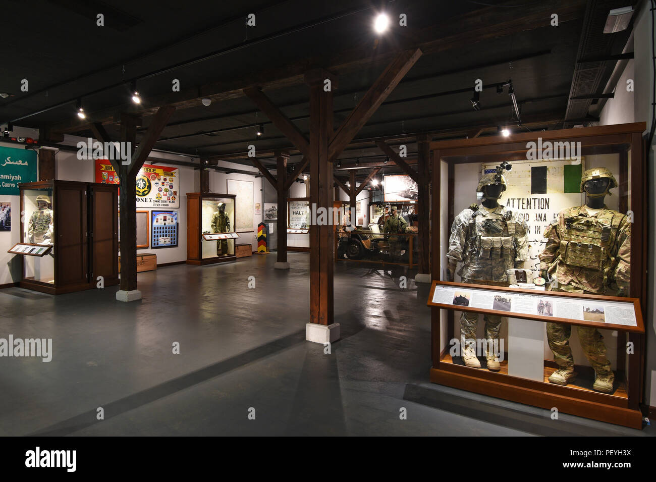 The image shows the exhibition room of the 2nd Cavalry Regiment’s Reed ...