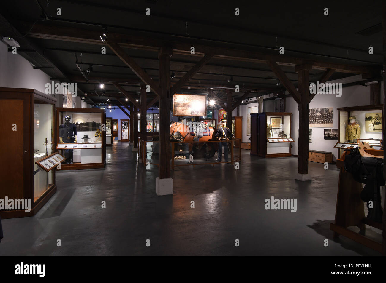 The image shows the exhibition room of the 2nd Cavalry Regiment’s Reed ...