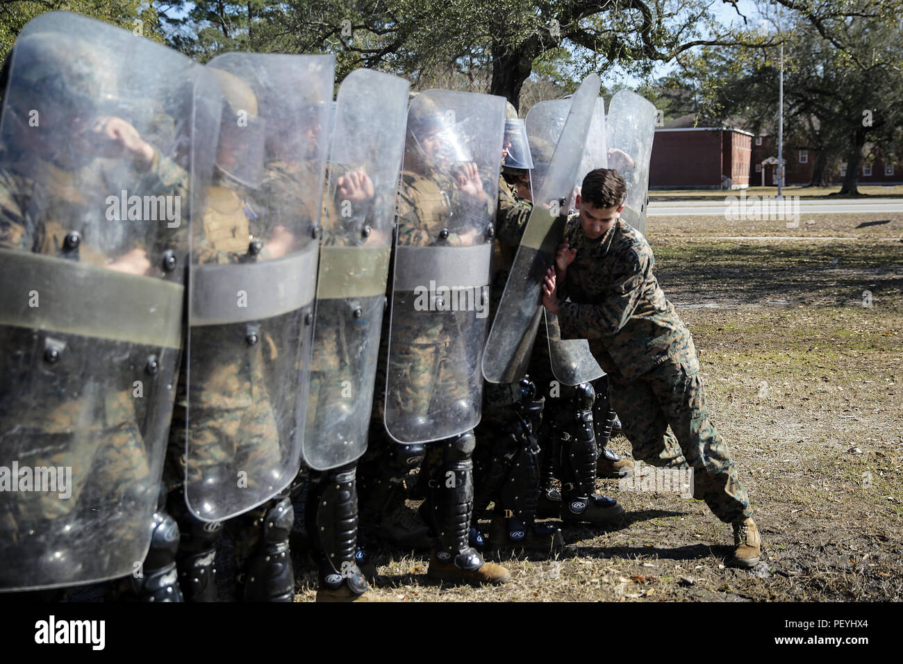 Cpl. Tyler Muscat, a non-lethal instructor with 2nd Law Enforcement ...