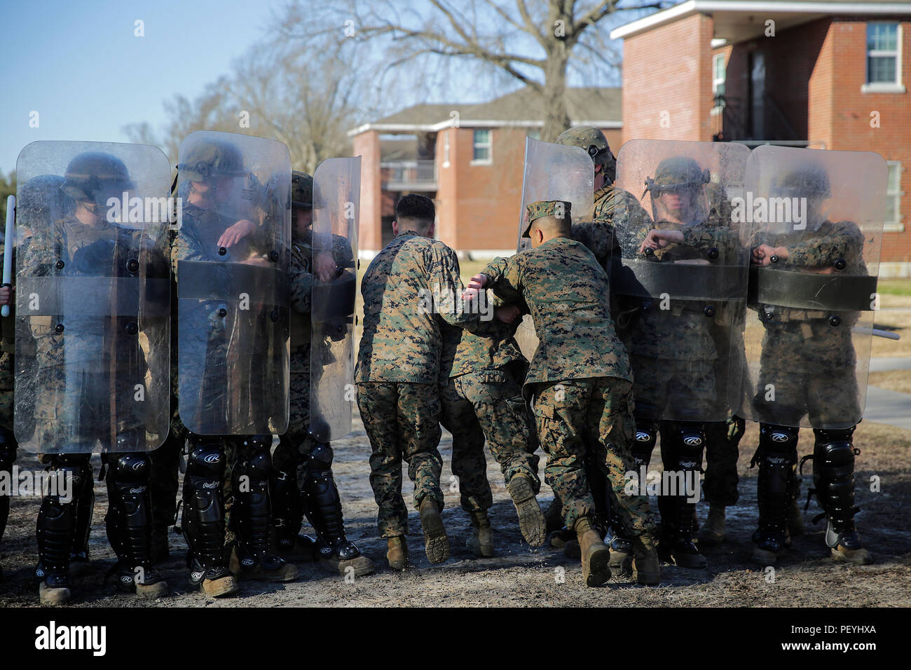 Riot control drill hi-res stock photography and images - Alamy
