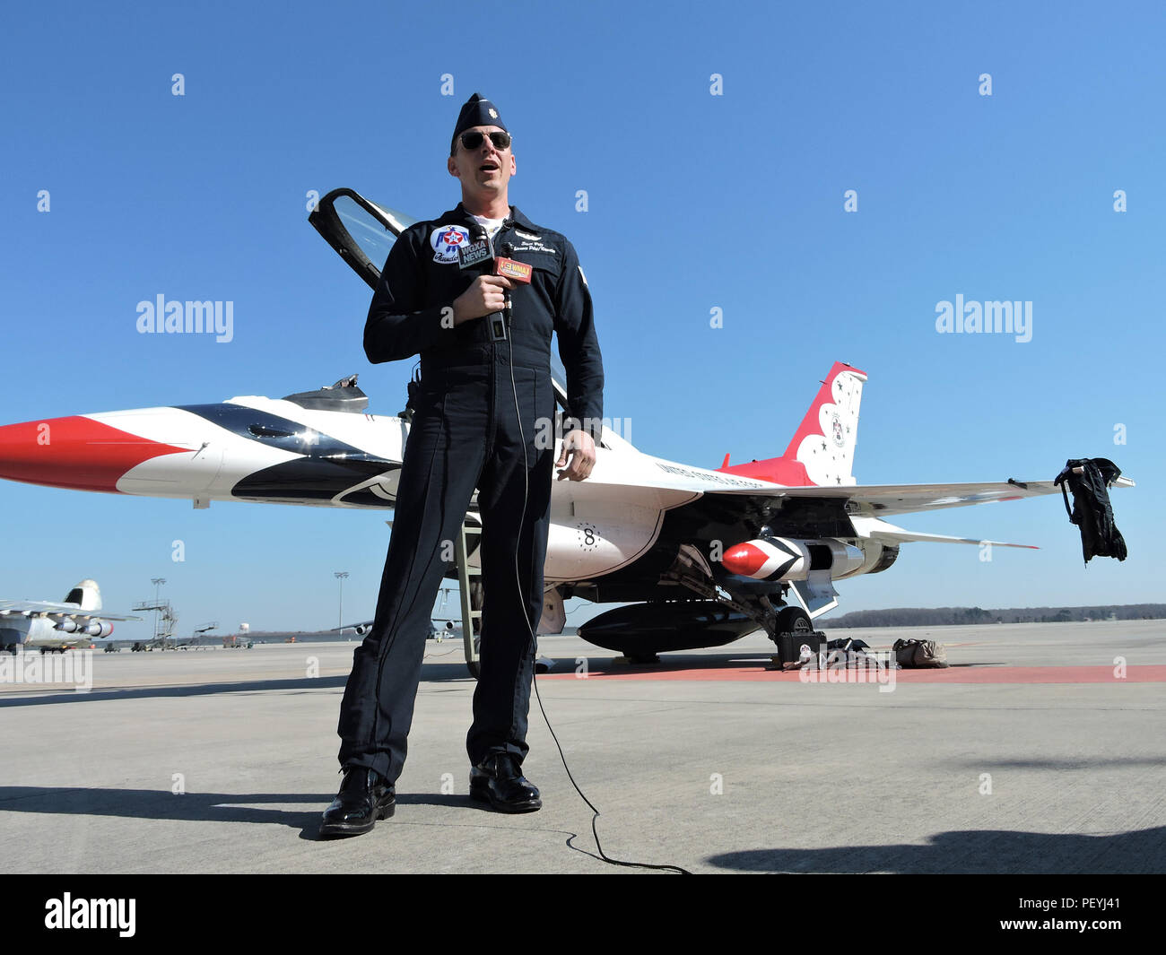 Maj. Scott Petz, known by the unofficial call sign of Thunderbird 8, is ...