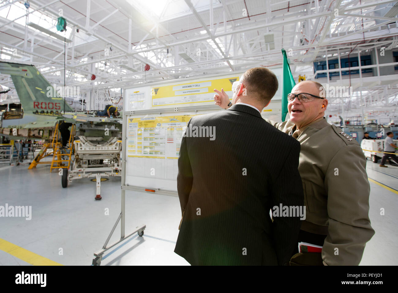Commandant of the Marine Corps (CMC) Gen. Robert B. Neller, right ...