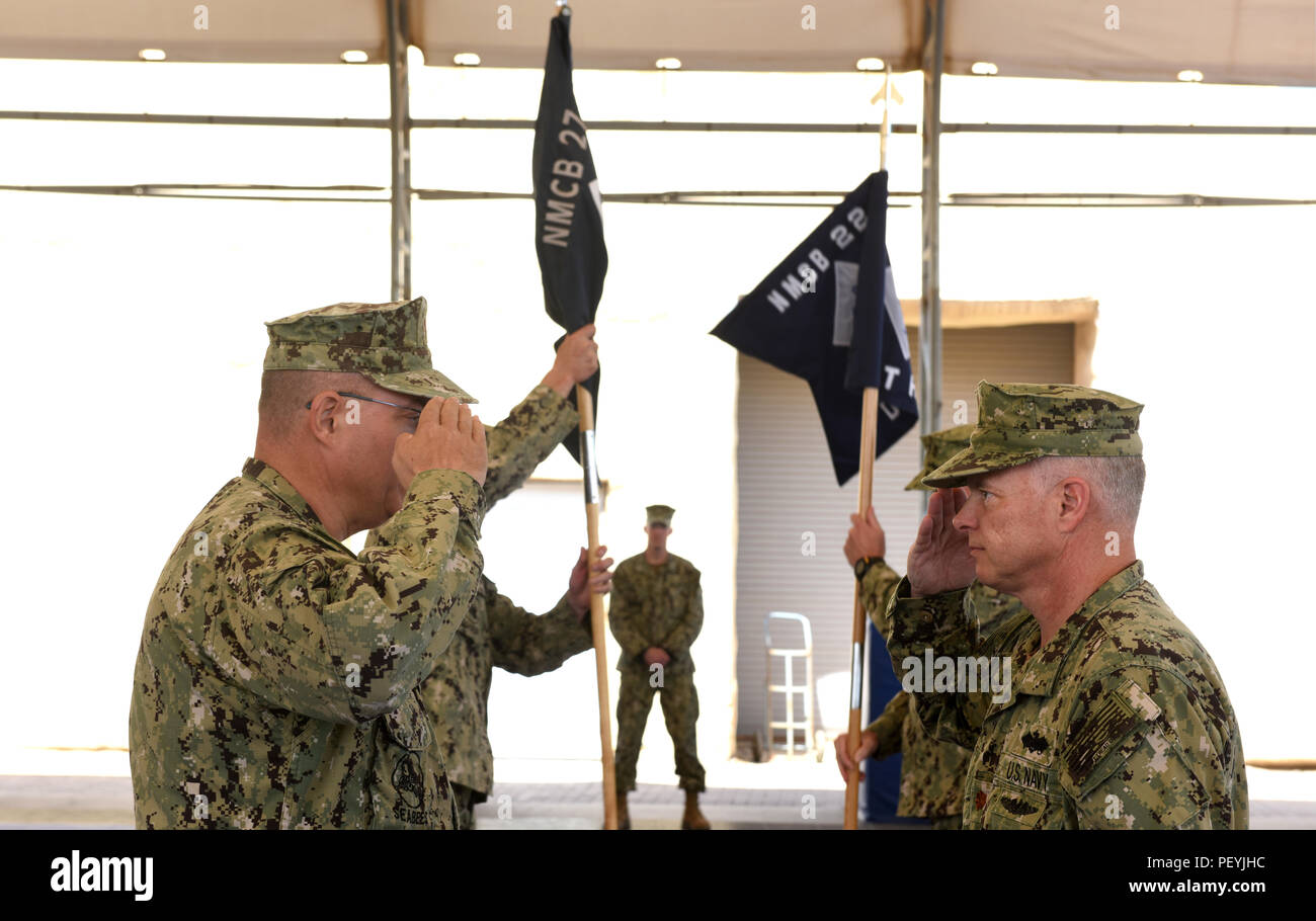 Sailors from Naval Mobile Construction Battalion 22 and NMCB27 perform ...