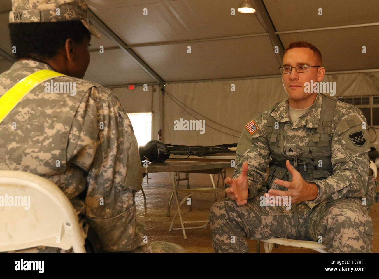 Sgt. Jon Fernandez, a U.S. Army Reserve print journalist attached to ...