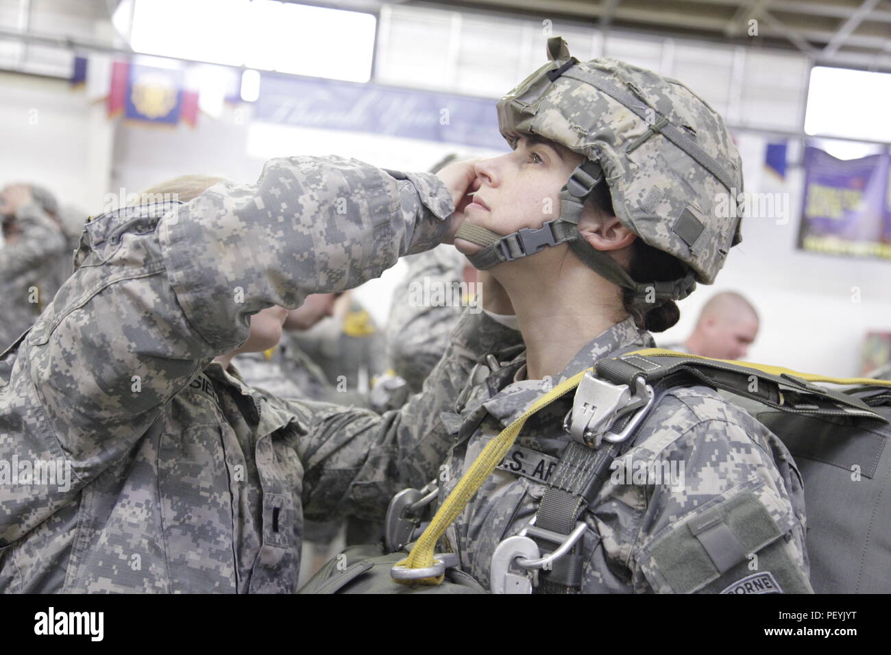 Maj. Megan Wakefield receives a Jumpmaster Personnel Inspection (JMPI ...