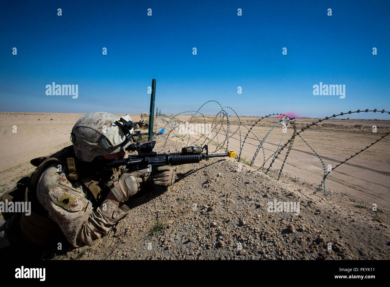 U.S. Marine Sgt. Frank Flores, a motor transport operator with Marine ...