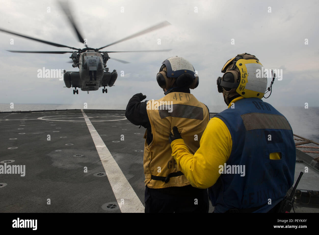 EASTERN COAST OKINAWA (Feb. 19, 2016) – A CH-53 Sea Stallion helicopter ...