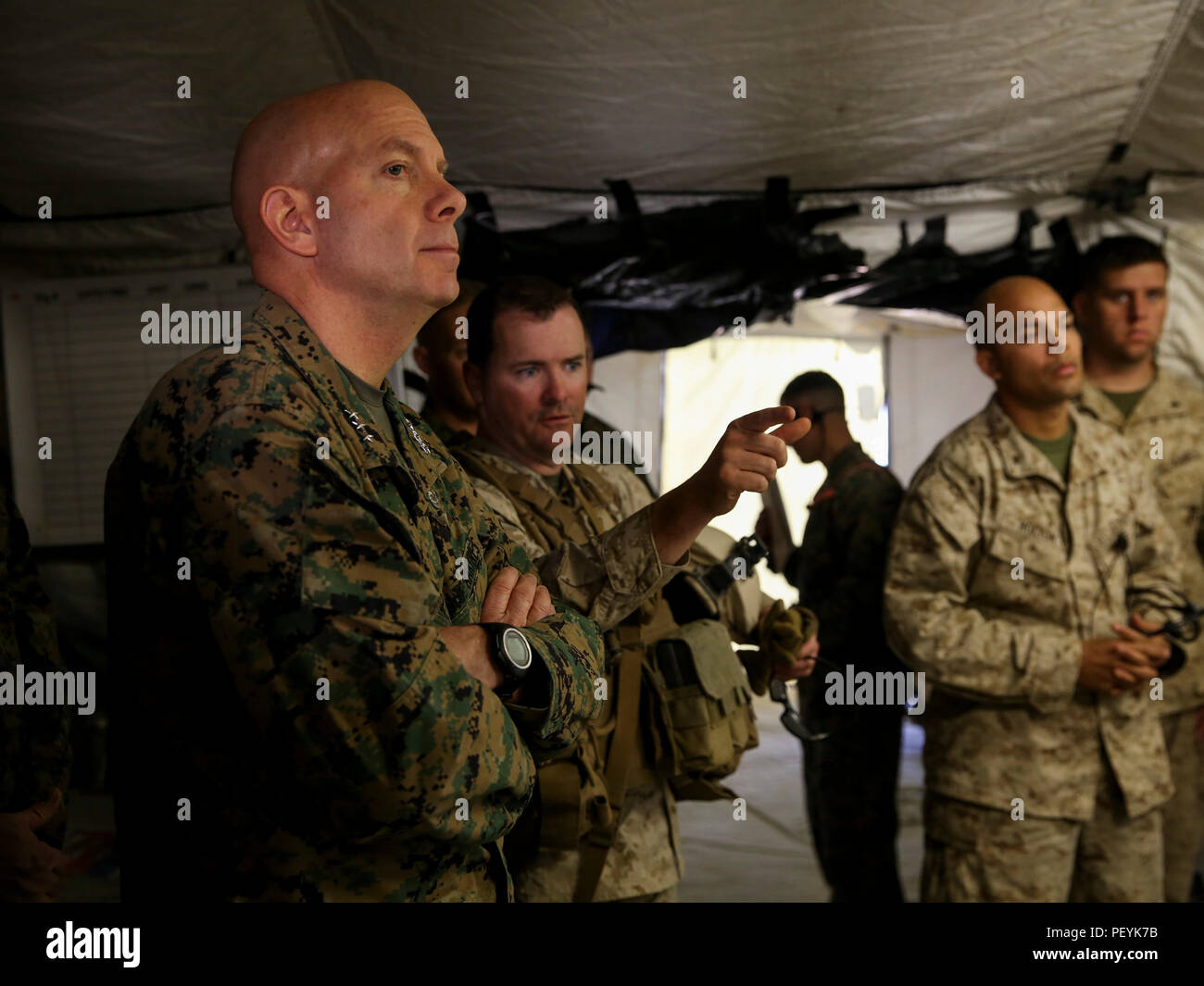 7th Marine Regiment Commanding Officer High Resolution Stock ...