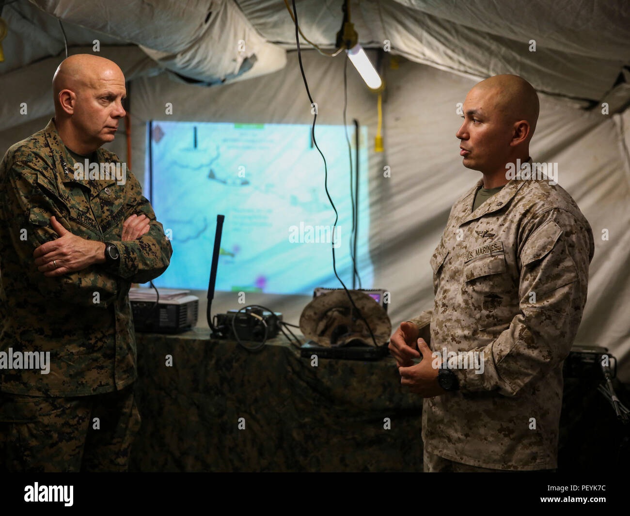 Lieutenant Gen. David Berger, commanding general, I Marine ...