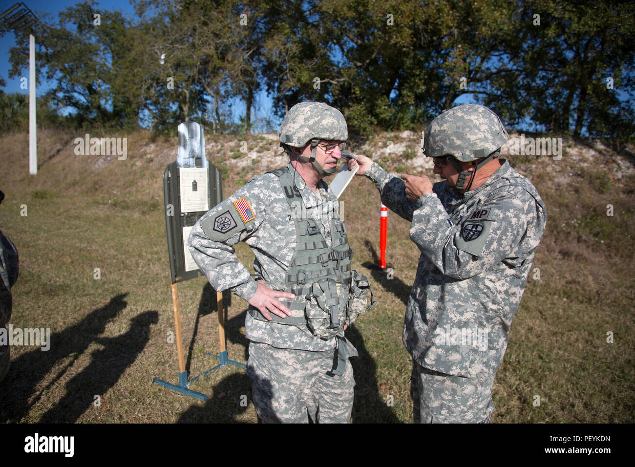 A range safety coaches a Soldier assigned to Army Reserve Medical ...