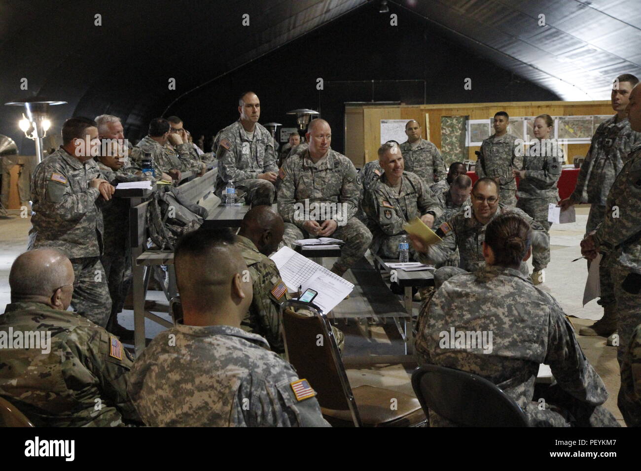U.S. Army Soldiers from various units visiting the hosting unit, 91st ...