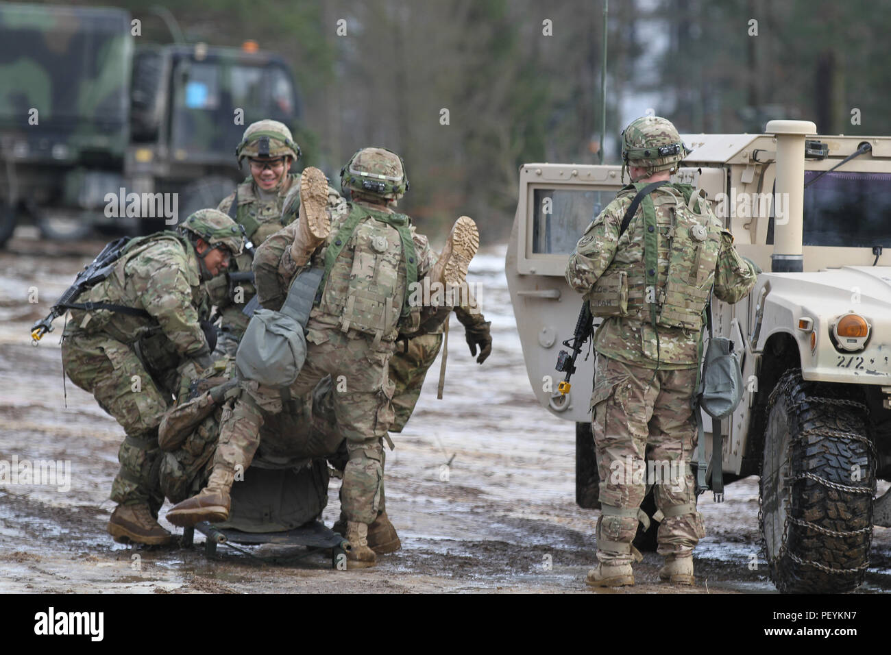 Members of 2nd Cavalry Regiment, U.S. Army Europe’s maintenance team ...