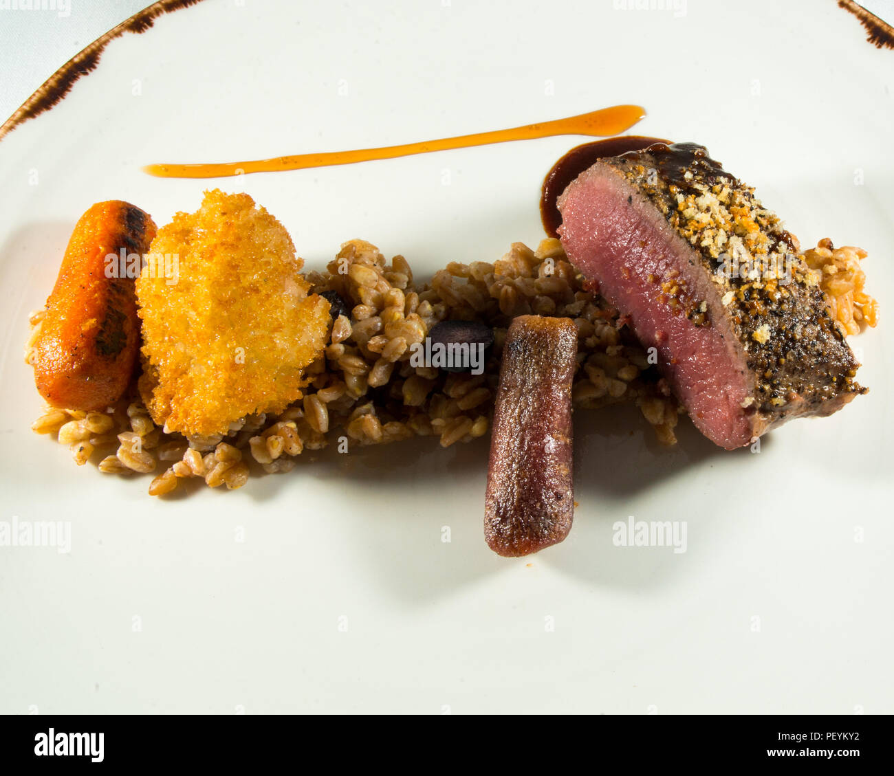 steak main course Stock Photo - Alamy