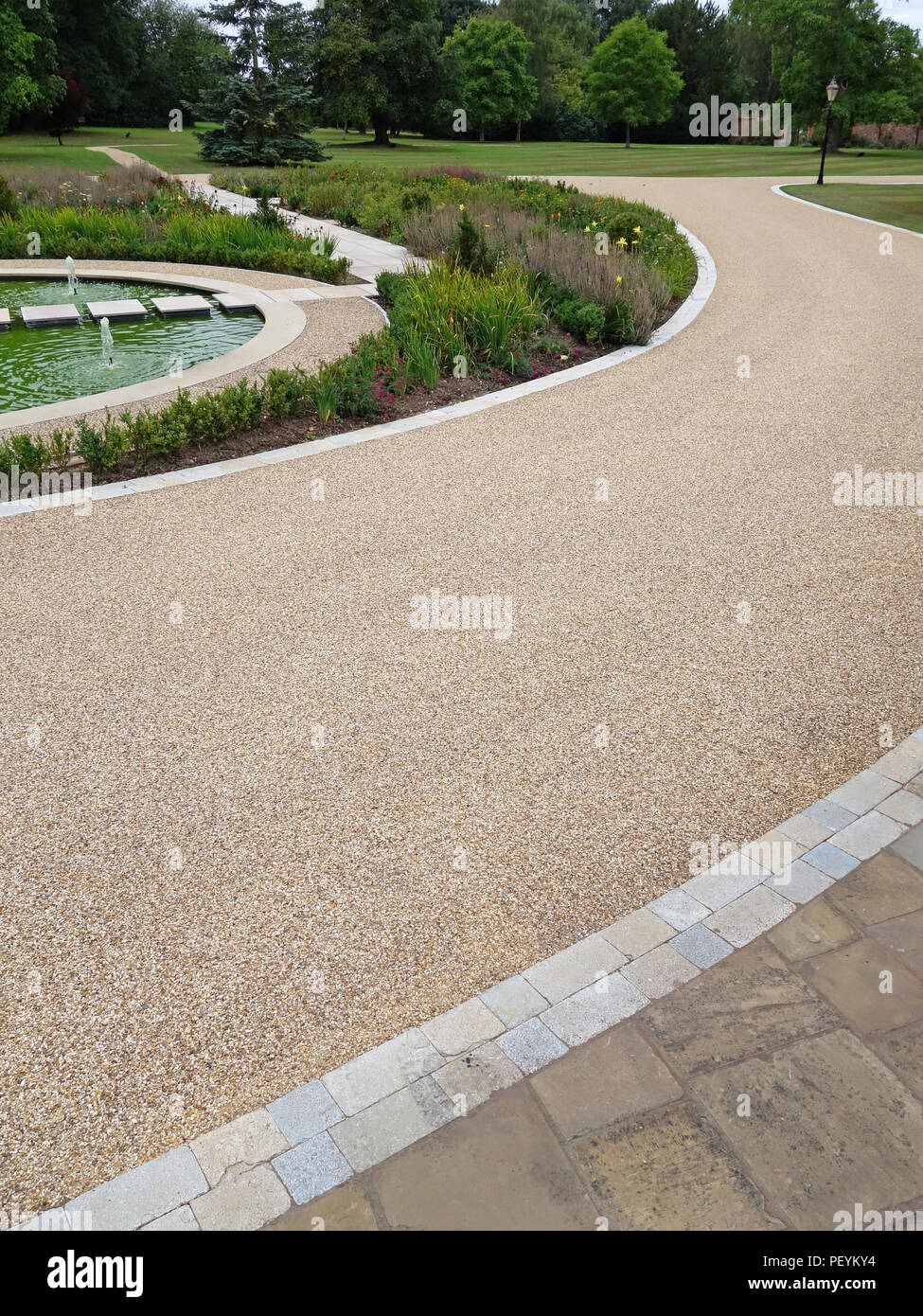 Sharp clean cut stone slabs and various formal pathways & decorative ...