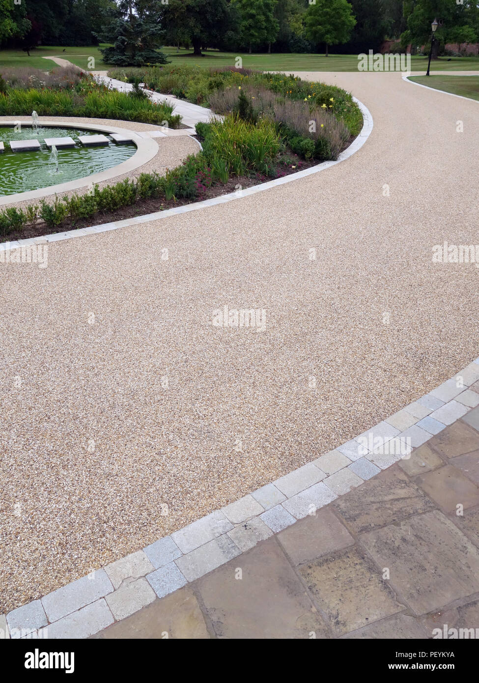 Sharp clean cut stone slabs and various formal pathways & decorative ...
