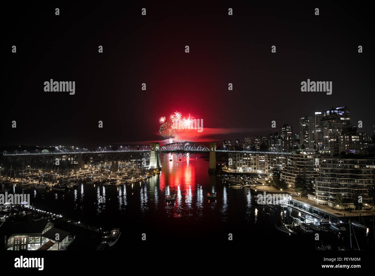 The fireworks display from the Celebration of Light in Vancouver's ...