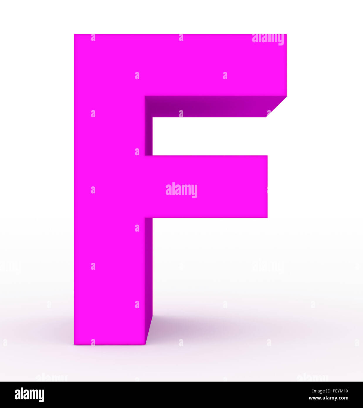 The Letter F In Purple