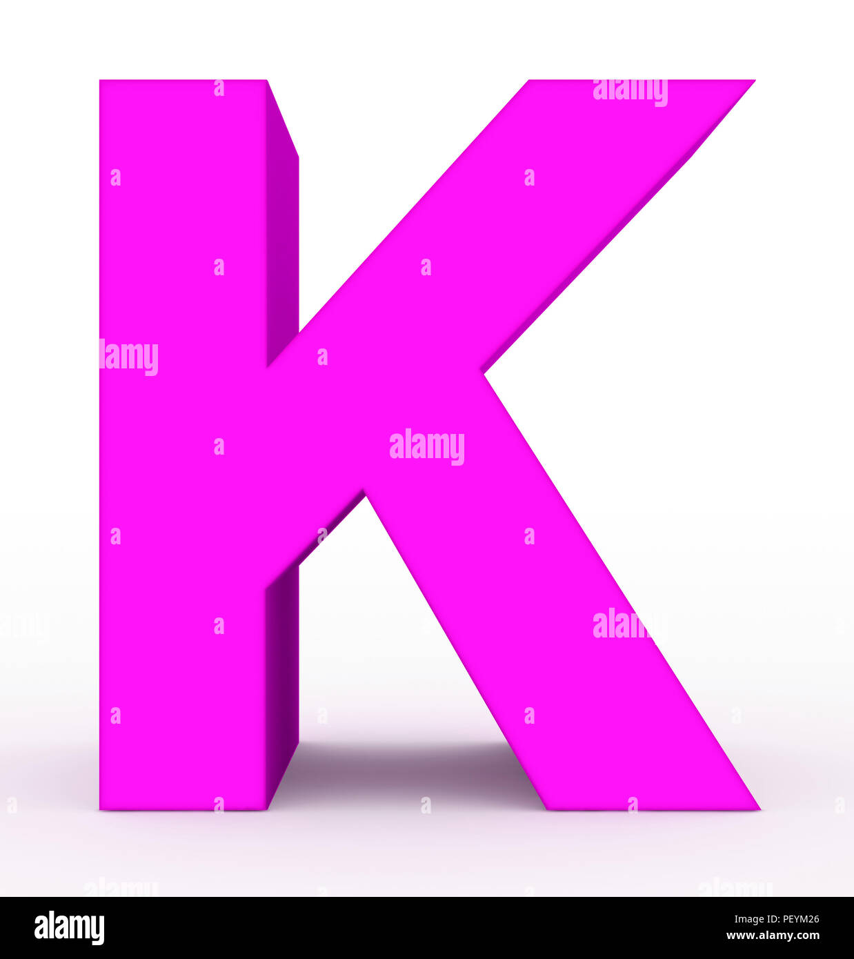 The Letter K In Purple