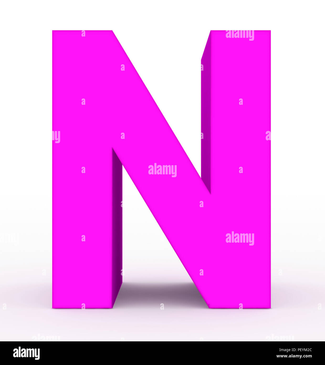 Purple Letter N