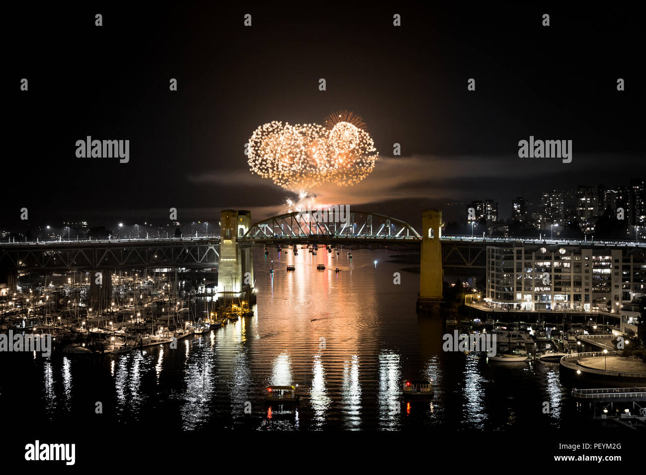 The fireworks display from the Celebration of Light in Vancouver's ...